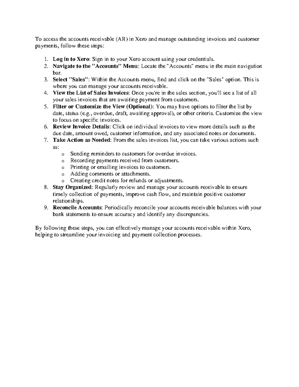 To access the accounts receivable - Log in to Xero: Sign in to your ...