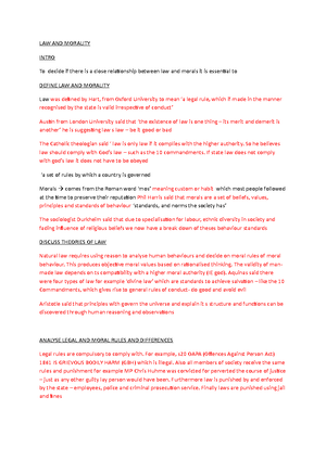 BTEC Applied LAW UNIT 1 Paragraph Guidance - *16- BTEC APPLIED LAW UNIT ...