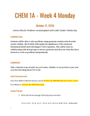 Unknown acid - LAB Report template - CHEM 1002 UNKNOWN ACID ...