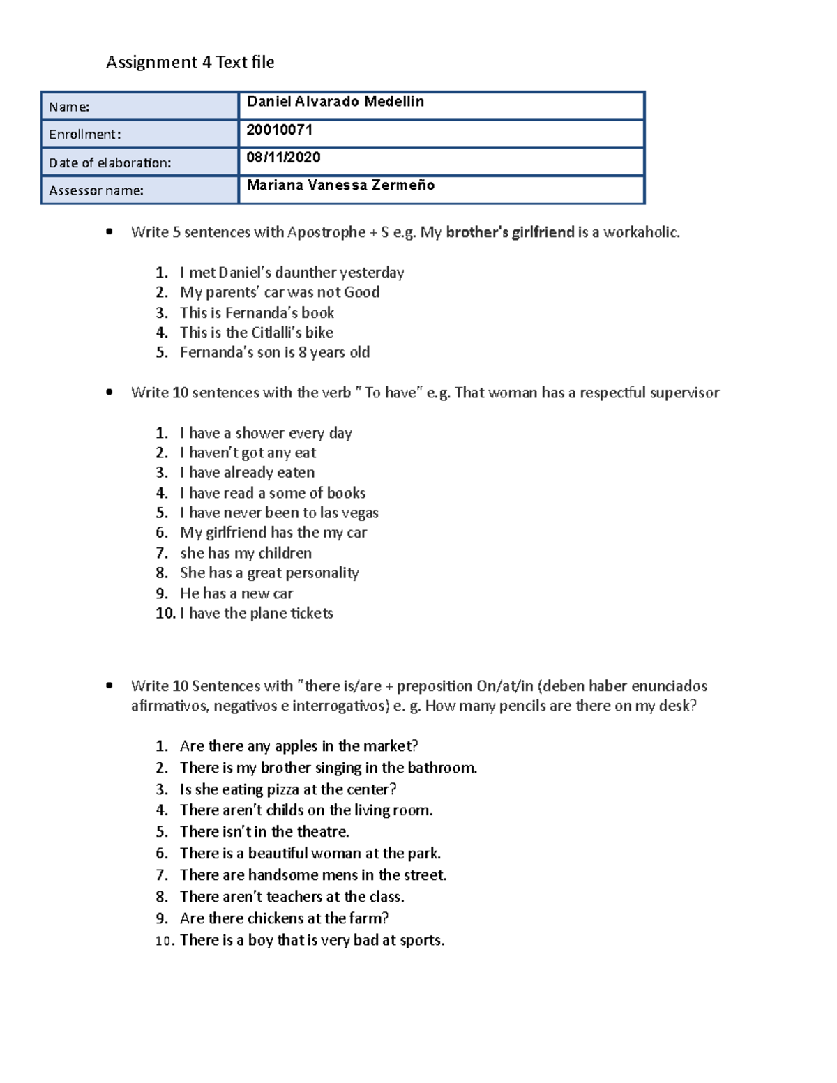 Assignment 4 Text file - tareas de matematicas para ingenieros - Assignment 4 Text file Name ...