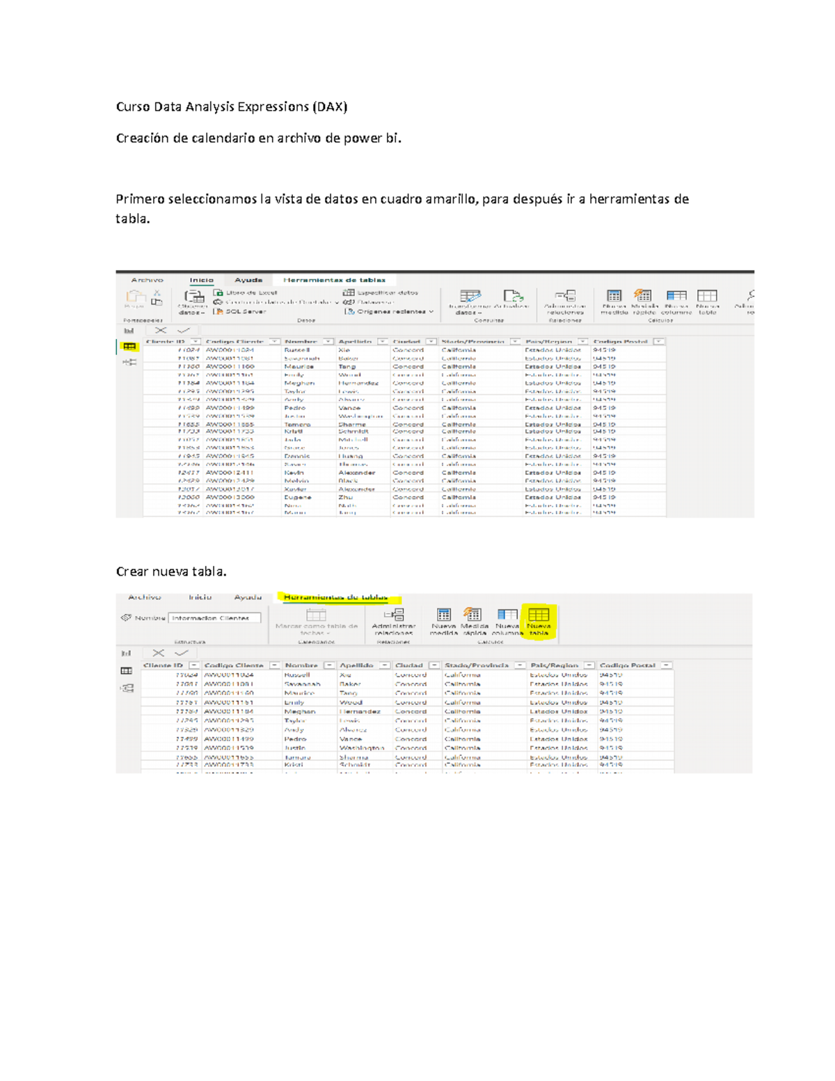 Curso Data Analysis Expressions DAX y creación de calendarios - Curso ...