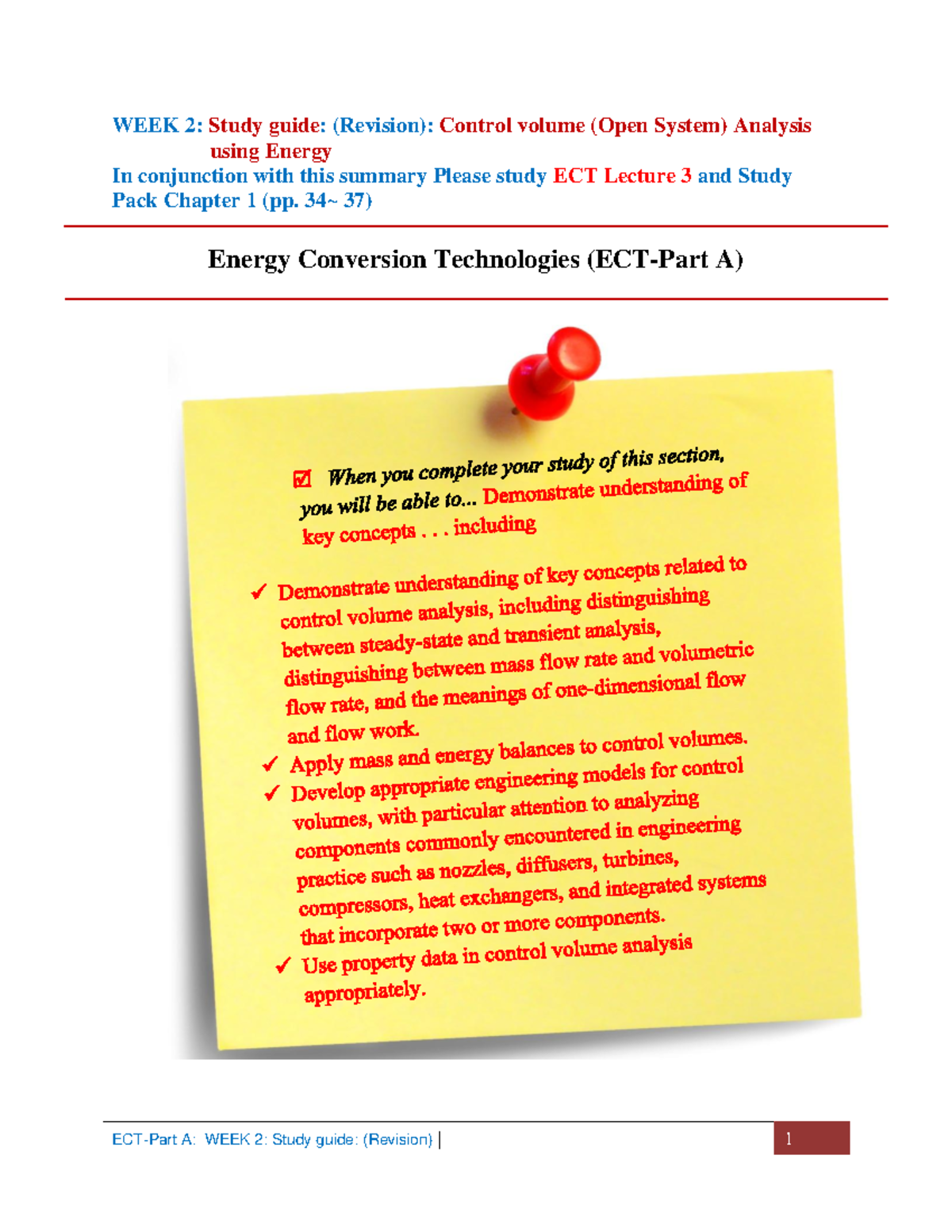 ECT -Part A -Week -2 (Study Guide) - ####### ECT-Part A: WEEK 2: Study ...