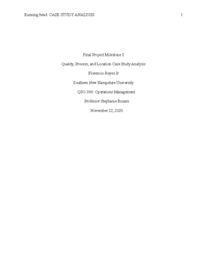 ACC 202 Final Project Workbook Milestone 3 - Southern New Hampshire ...