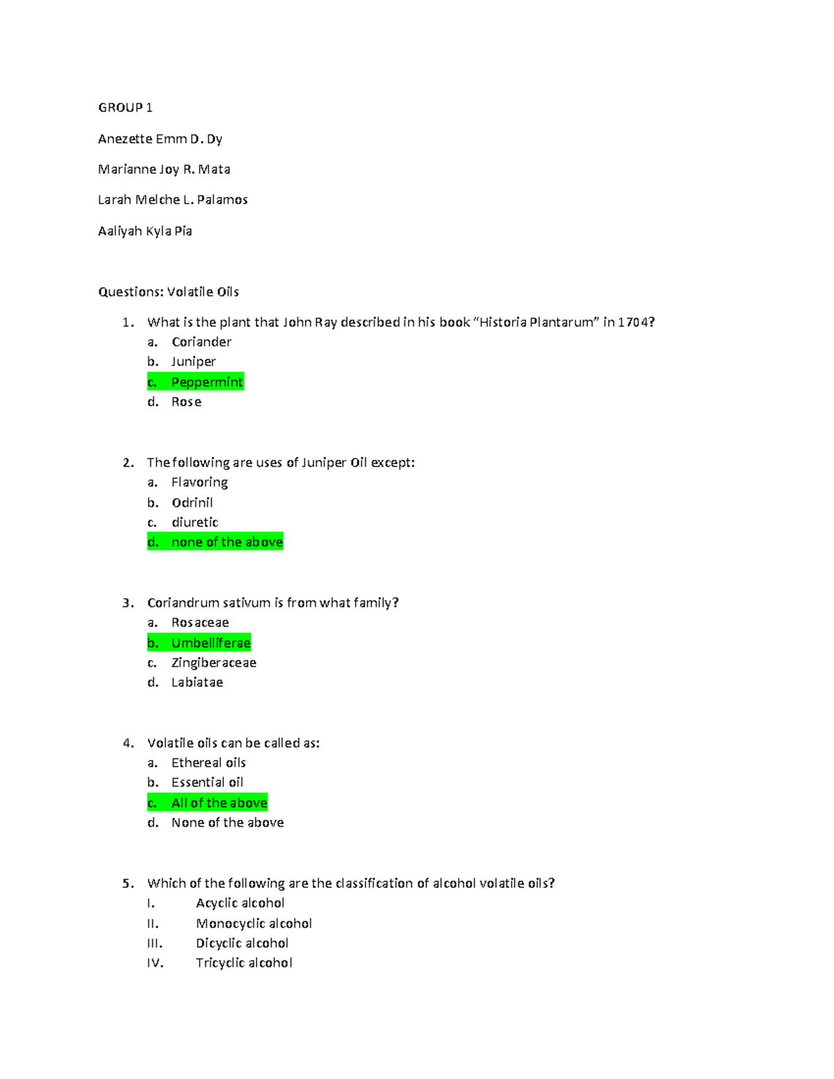 Group-1 20-questions HPP - GROUP 1 Anezette Emm D. Dy Marianne Joy R ...