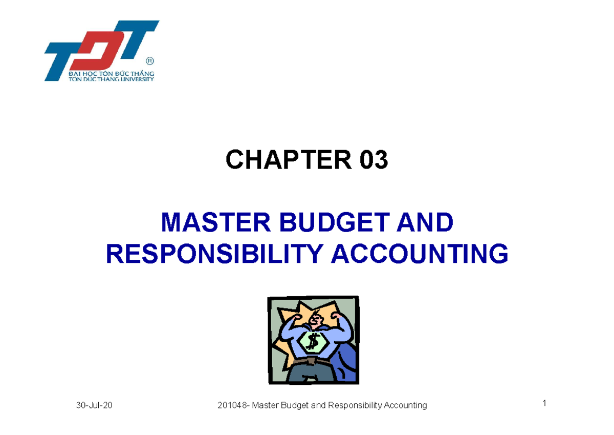 2010 48 Management Accounting Chapter 03 Master Budget - 201048- Master ...