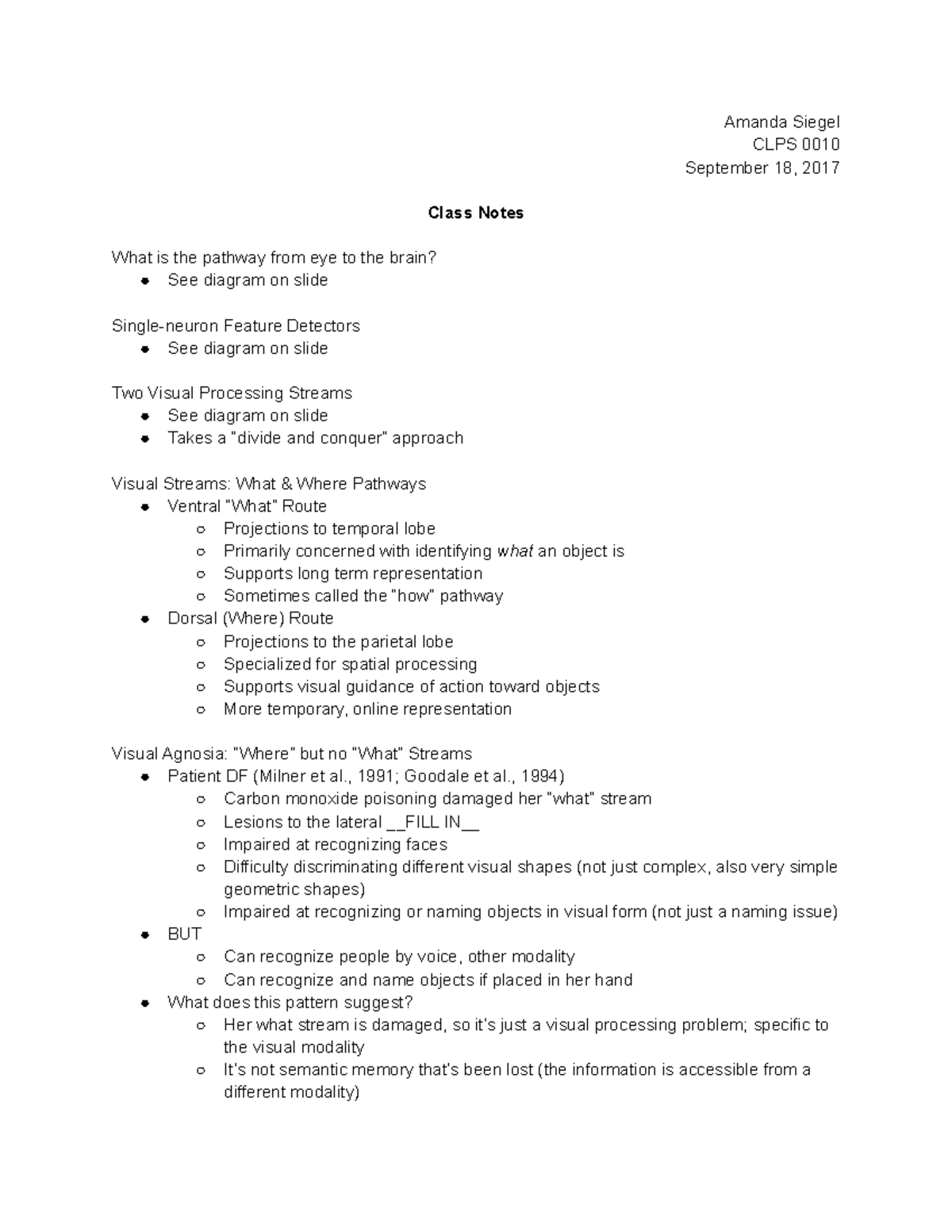 9/18 - Class Notes - Professors Elena Festa, Sheila Blumstein, & Bill ...