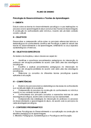 PCC II- Tecnologias Voltadas À Educação - UNIVERSIDADE PAULISTA – UNIP ...