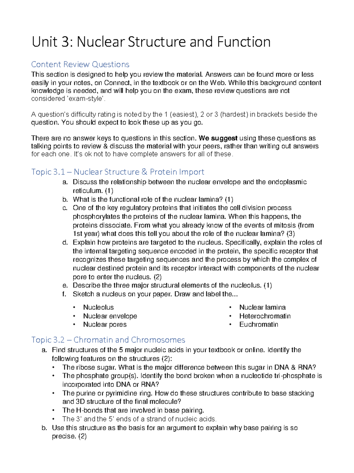 Unit 3 Problem Set - Practice Homework - Unit 3: Nuclear Structure and ...