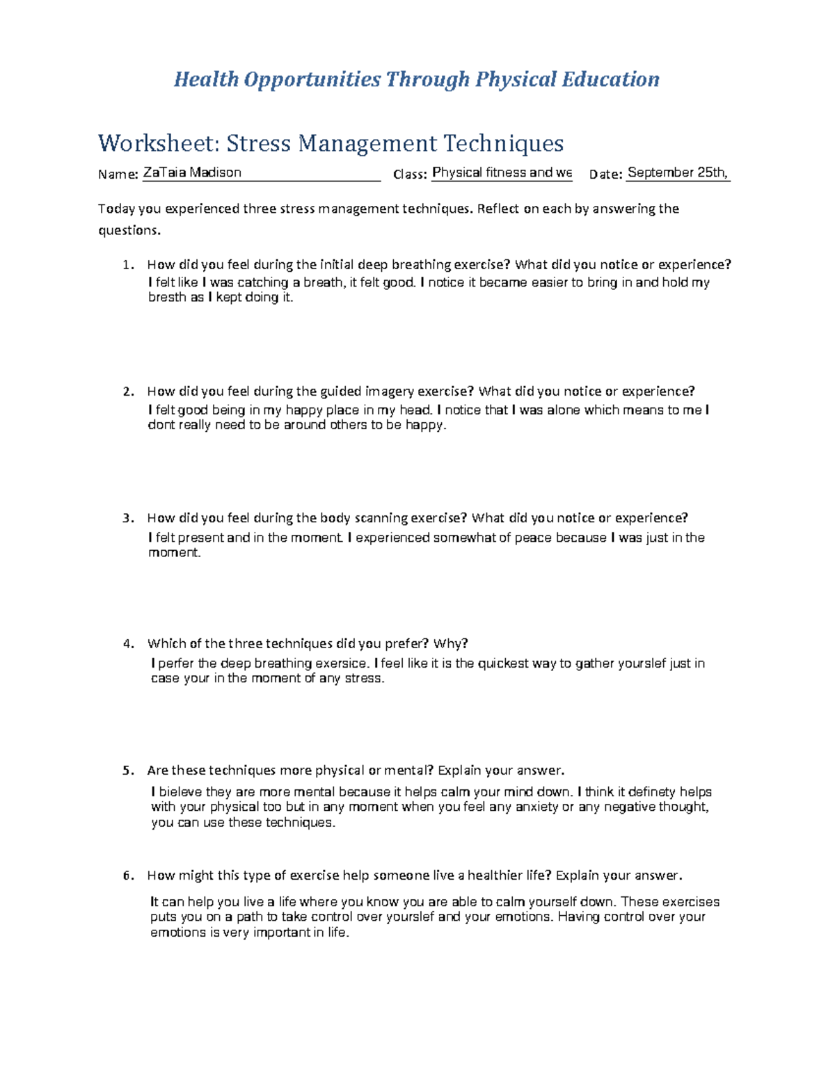 HOPE SM Stress Mgmt Tech - Health Opportunities Through Physical ...