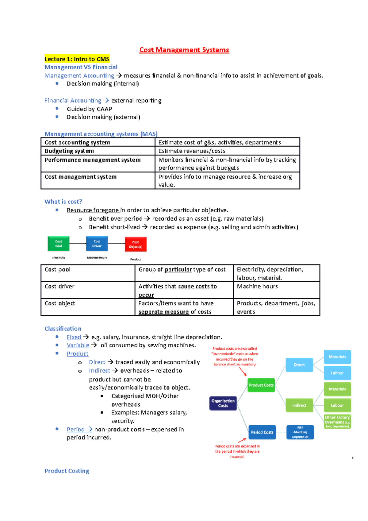 Updated CMS - cms - Cost Management Systems Lecture 1: Intro to CMS ...
