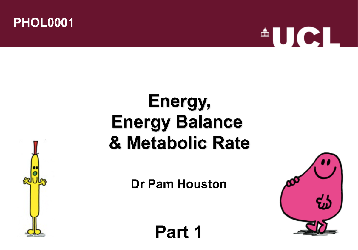 How is Energy Measured? Energy Balance and Metabolic Rate - Studocu