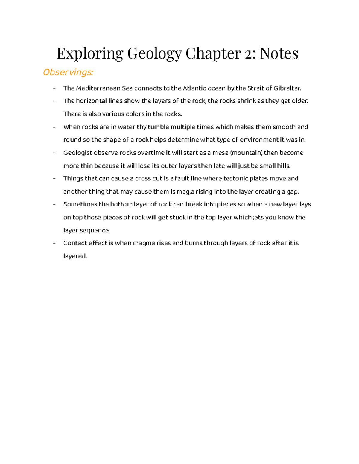 Lujuana Sena - Ch 2. Investigating Geologic Questions Presentation ...