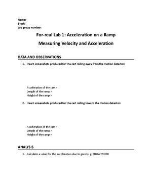 Physics Lab Final Study Guide - PHYS 1112L - UGA - Studocu