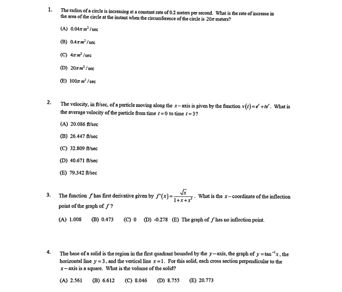 5 for 5-2 - includes problems to solve for calculus. - MATH 2413 - Studocu