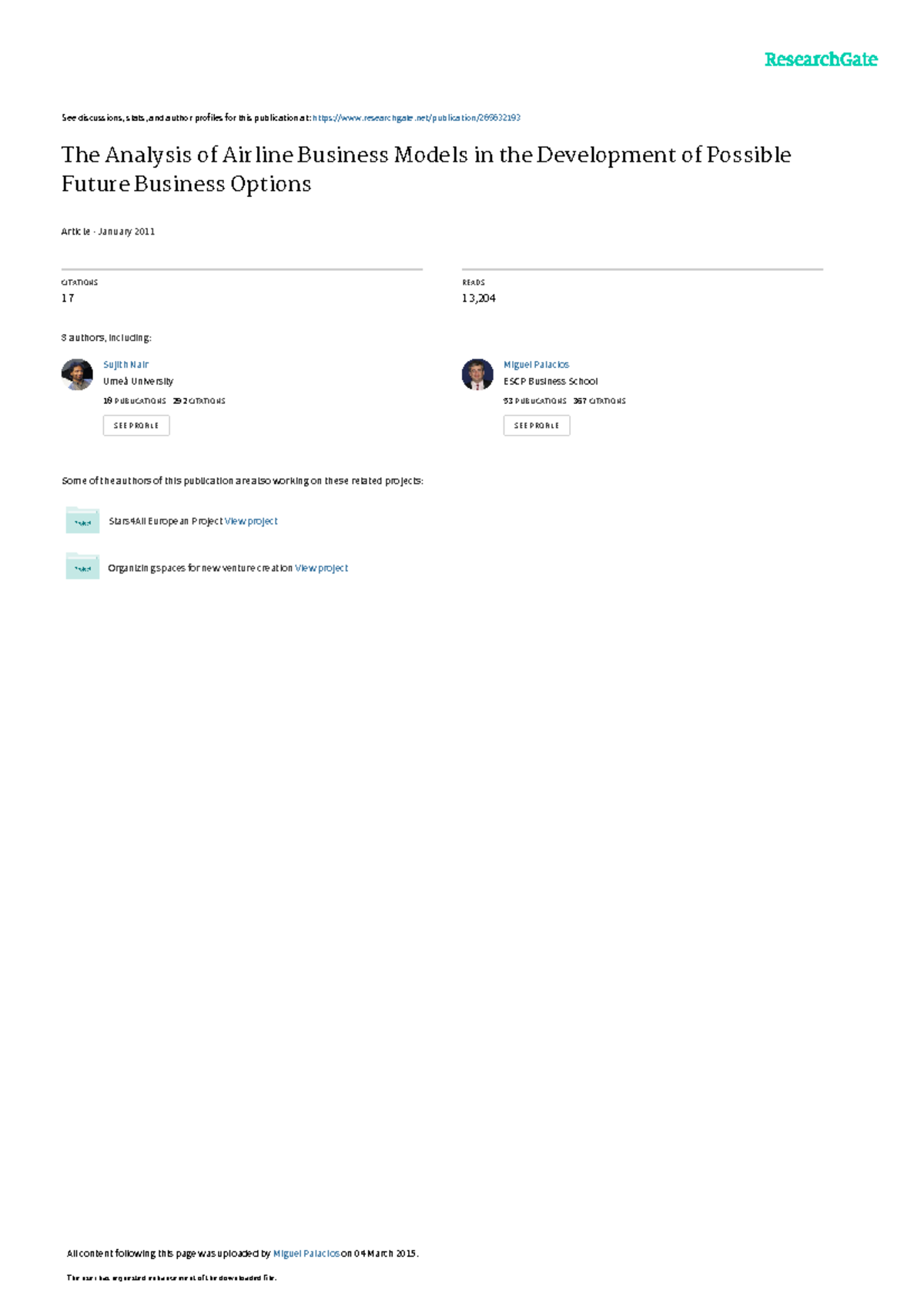 The Analysis of Airline Business Models in the Dev - See discussions ...