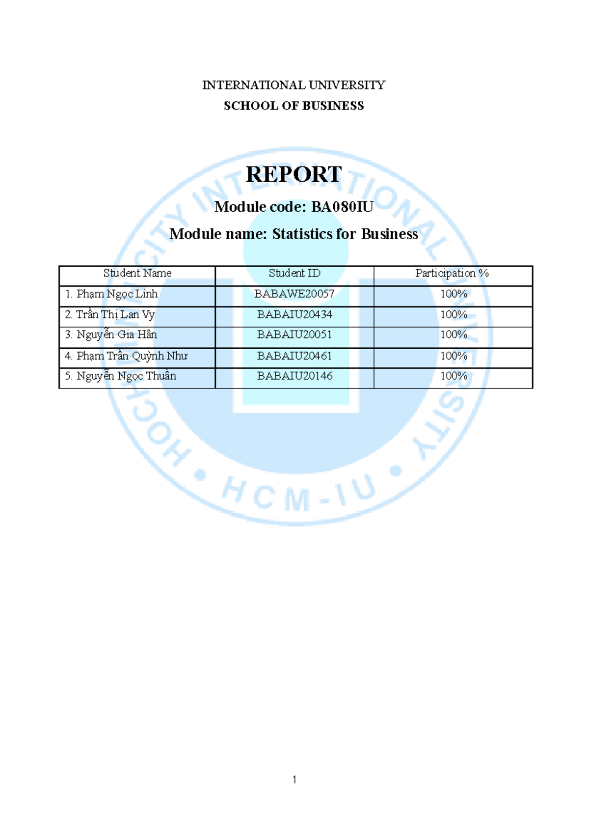 Report-Stat - Report of statistics for business and