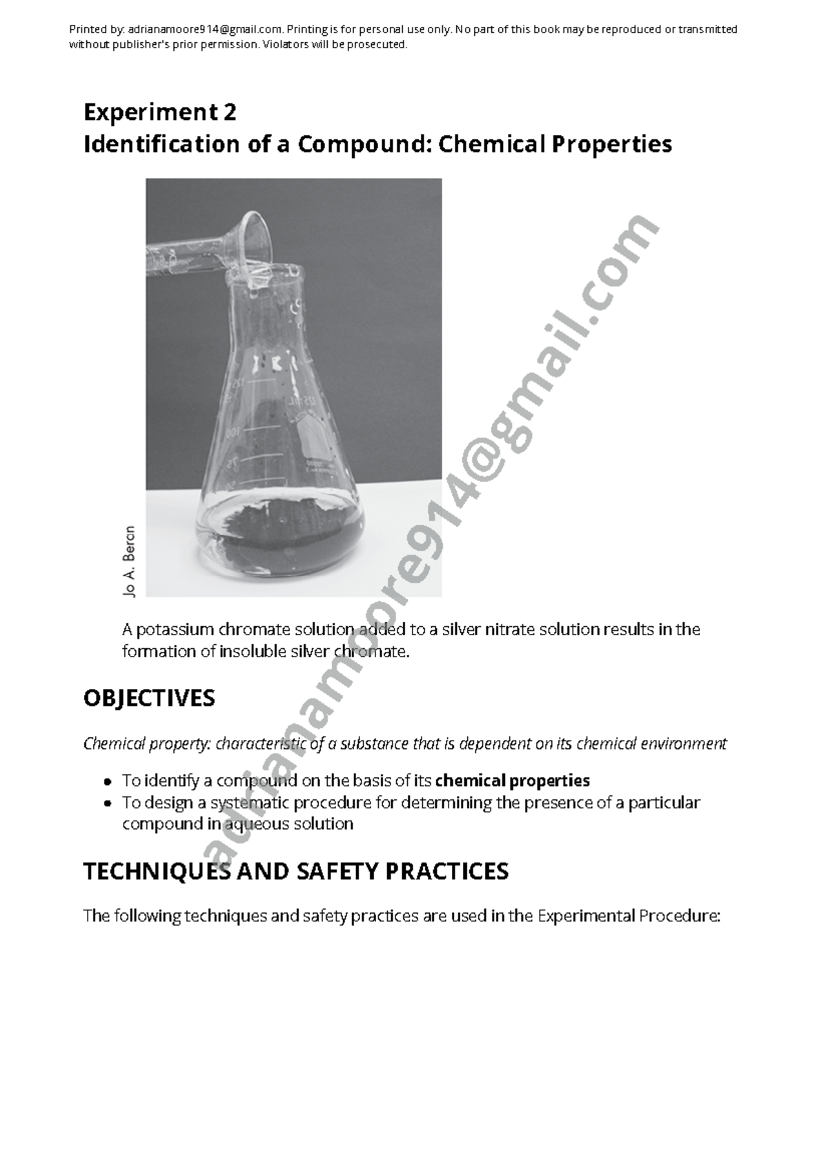 Experiment 2 Lab Report - without publisher's prior permission ...