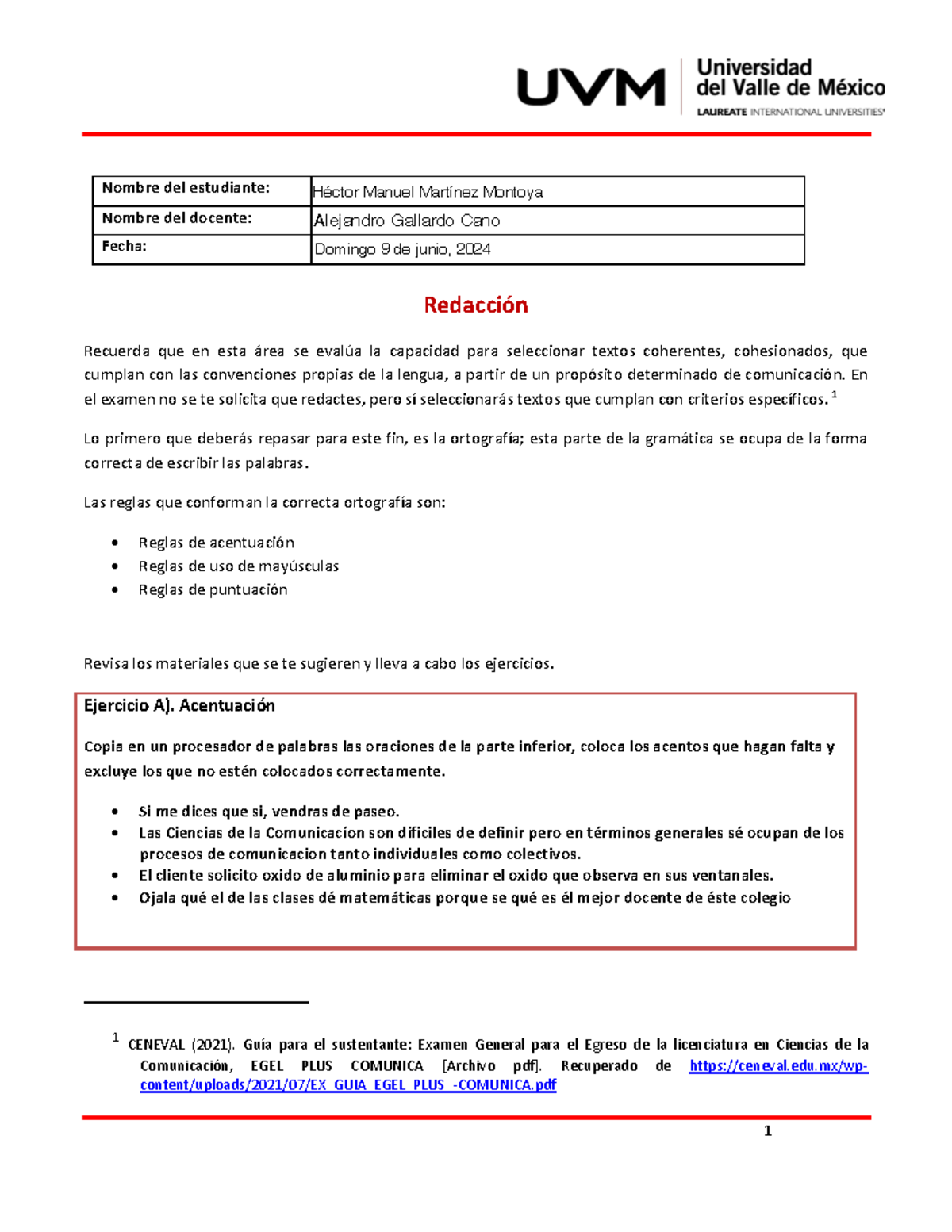 acento didactico - Redacción Recuerda que en esta área se evalúa la ...