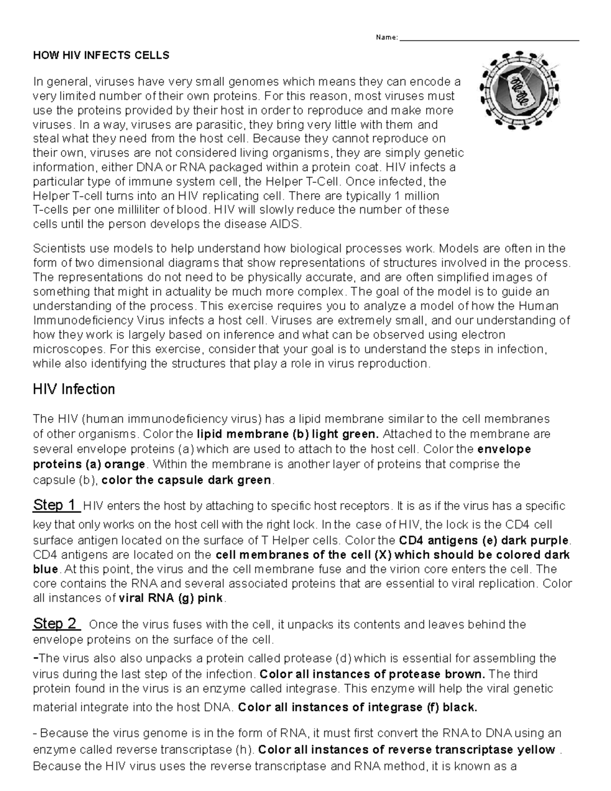 Kami Export - HIV Coloring - Name ...