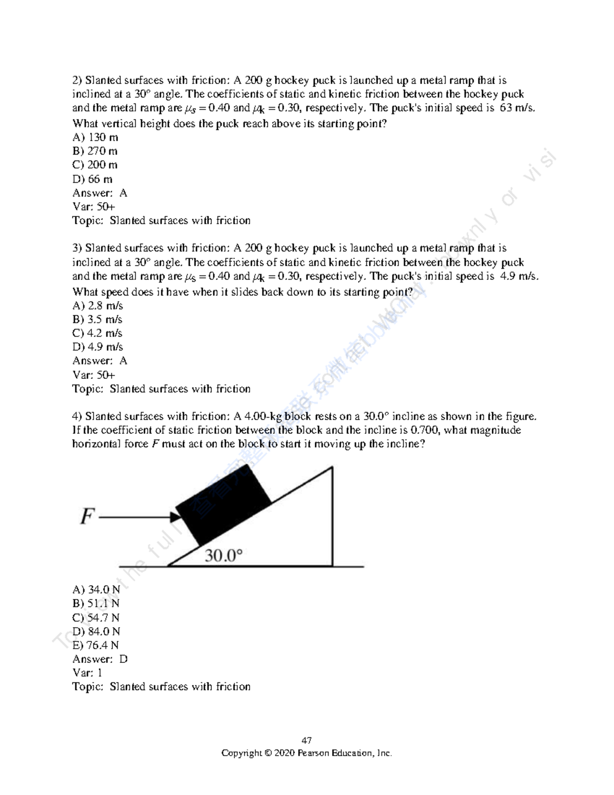 Test Bank for University Physics for Life Sciences 1st Edition Randall ...
