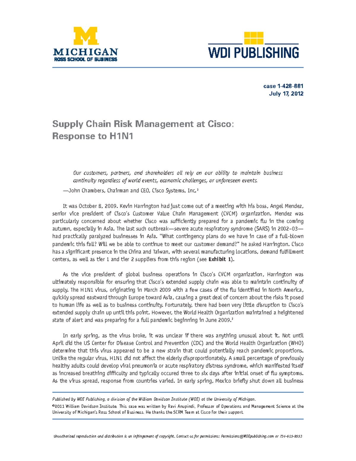 Supply-chain-risk-management-at-cisco-response-to-h1n1-delivery copy ...