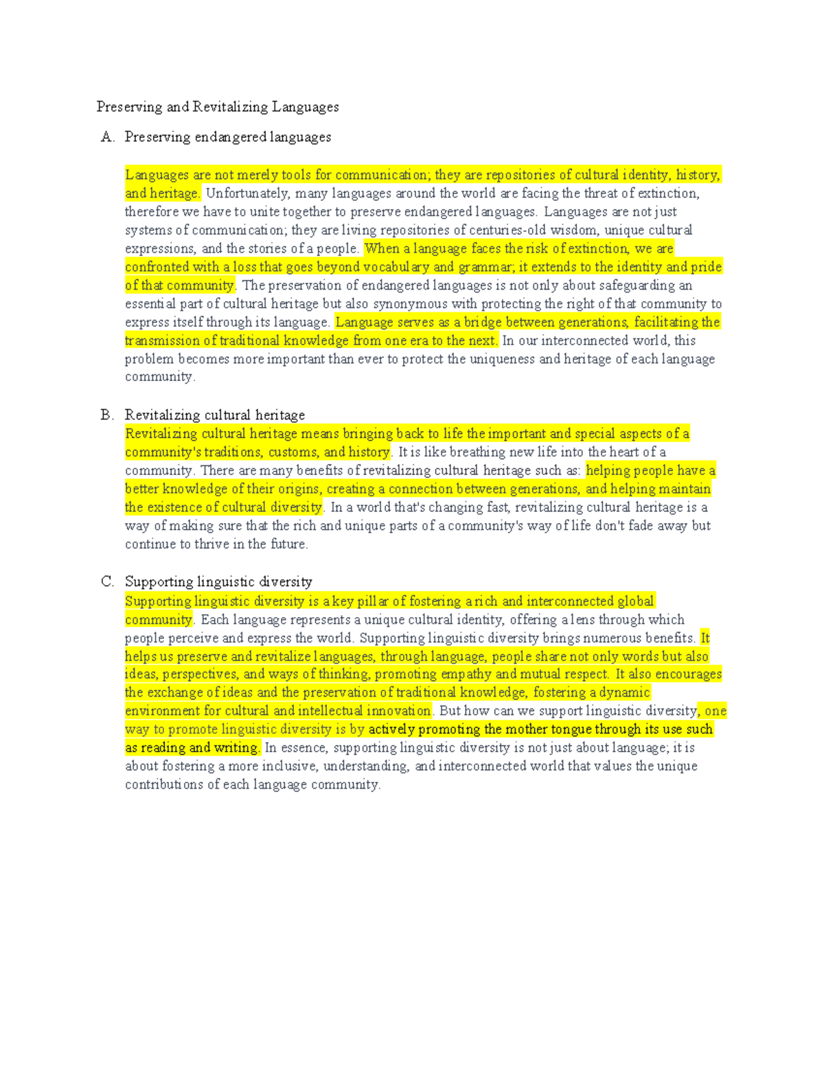 Preserving and Revitalizing Languages - Preserving endangered languages ...