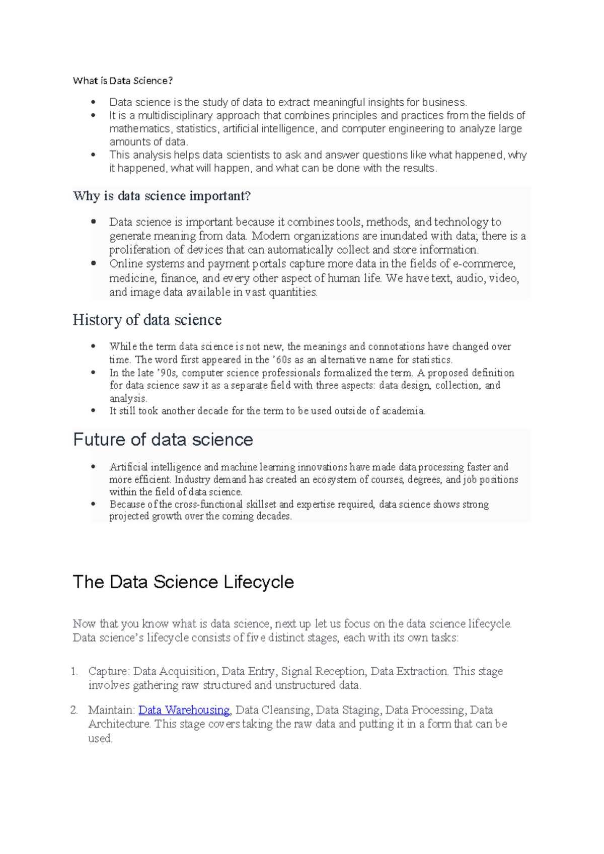 What is Data Science unit-1 72dcc7acfdd 12e49a69aa29b4f7133bd - What is ...