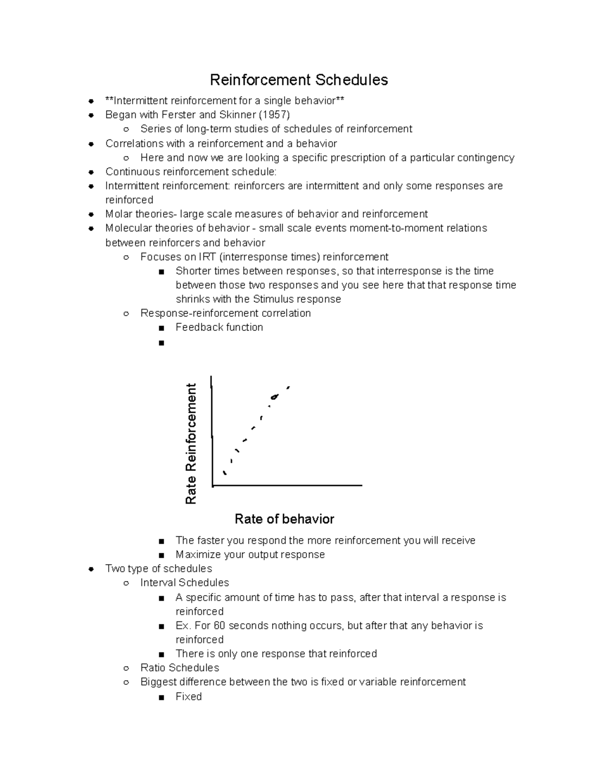 Learning Psychology Reinforcement Schedules - Reinforcement Schedules ...