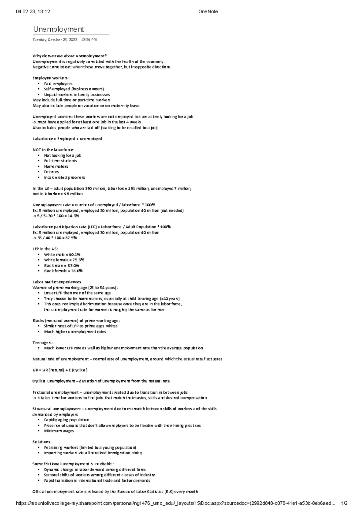 ECO 202 Chapter 15 - 04.02, 13:12 OneNote - Studocu
