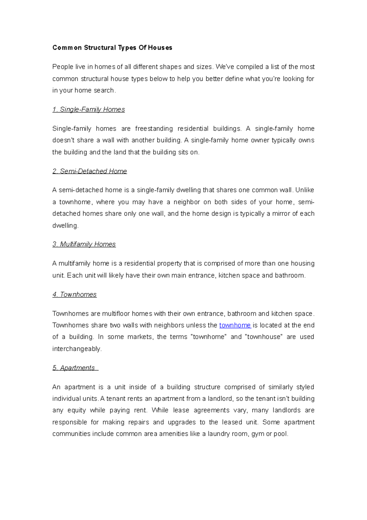 Common Structural Types Of Houses - We’ve compiled a list of the most ...