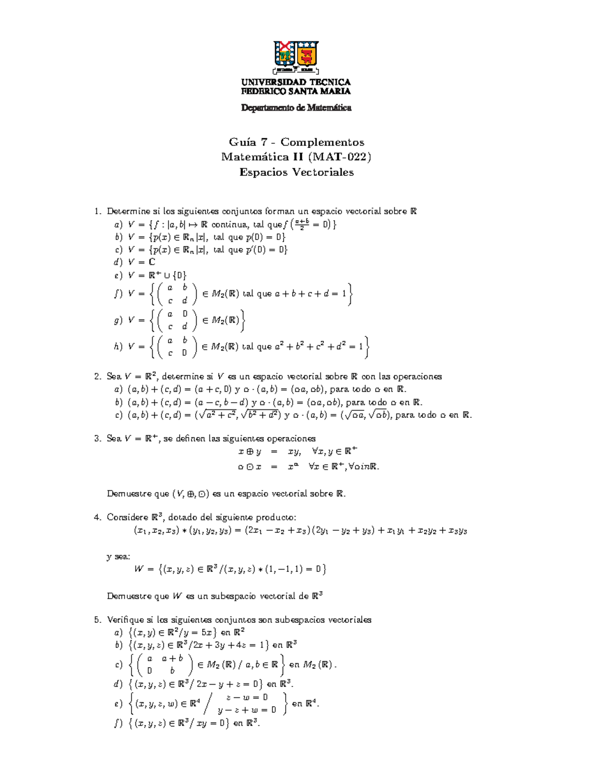 Guía 7 Complementos - ñaaaaaaaaaaa - Gu ́ıa 7 - Complementos Matem ...