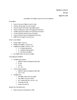 Stanovich Chapter 4 - Textbook notes - Stanovich Chapter 4 PSY 318 ...