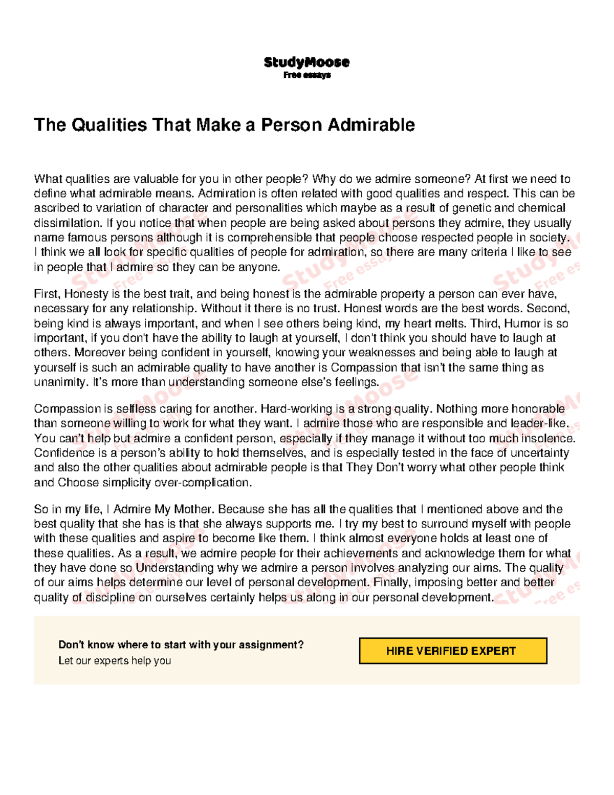 The Qualities That Make a Person Admirable - Admiration is often ...