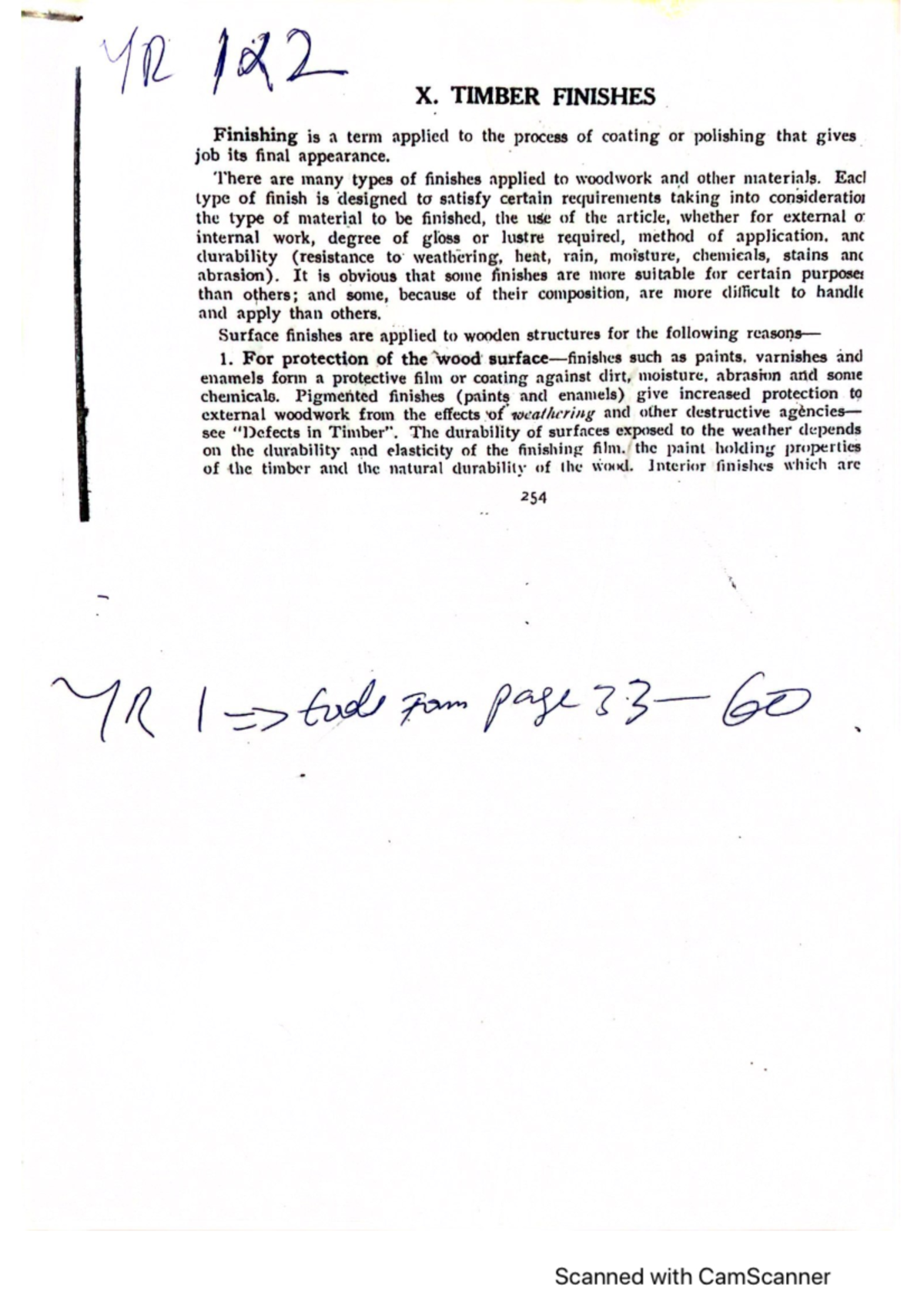 WOOD Finishing NOTE - Technical Drawing - Studocu