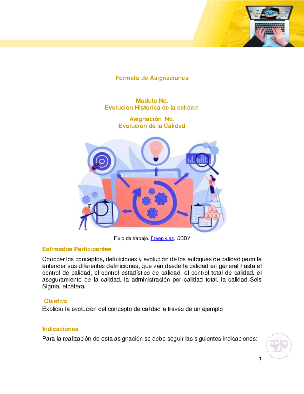 GC Asignacion 1 - Guia practica - 1 Formato de Asignaciones Módulo No ...