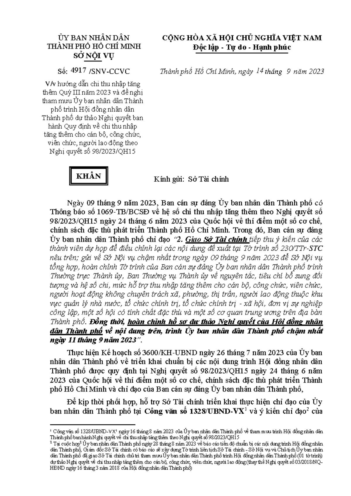 QLVB cv gui stc signed - ỦY BAN NHÂN DÂN THÀNH PHỐ HỒ CHÍ MINH SỞ NỘI VỤ CỘNG HÒA XÃ HỘI CHỦ ...