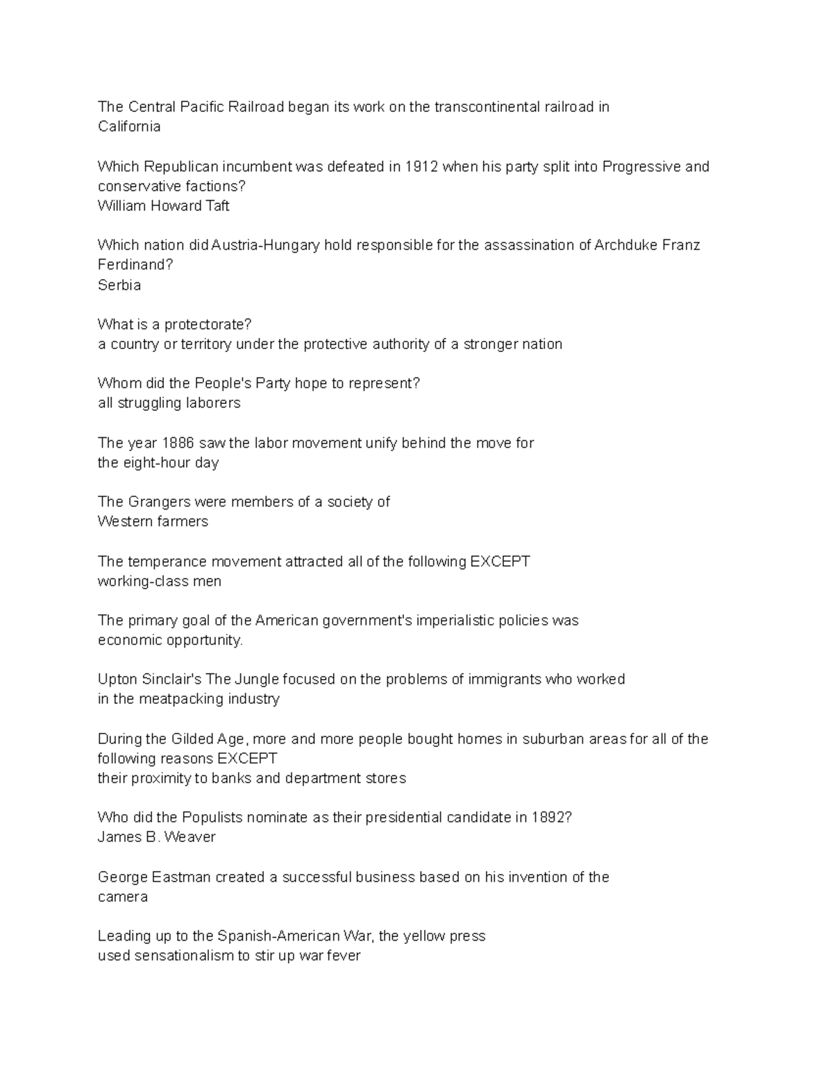 AH12 - art and society study guide- Warner - The Central Pacific ...