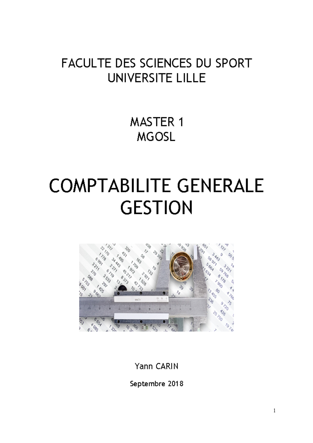 Cours Master 1 Compta ET Gestion - FACULTE DES SCIENCES DU SPORT ...