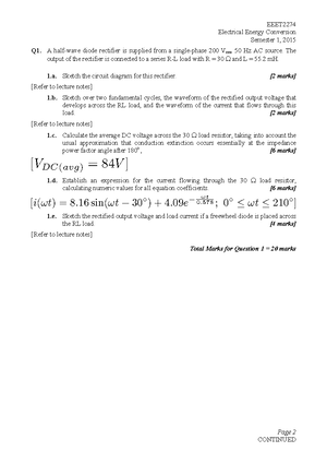 EST Sample Paper - RMIT UNIVERSITY EEET2274 / EEET2337 Electrical ...