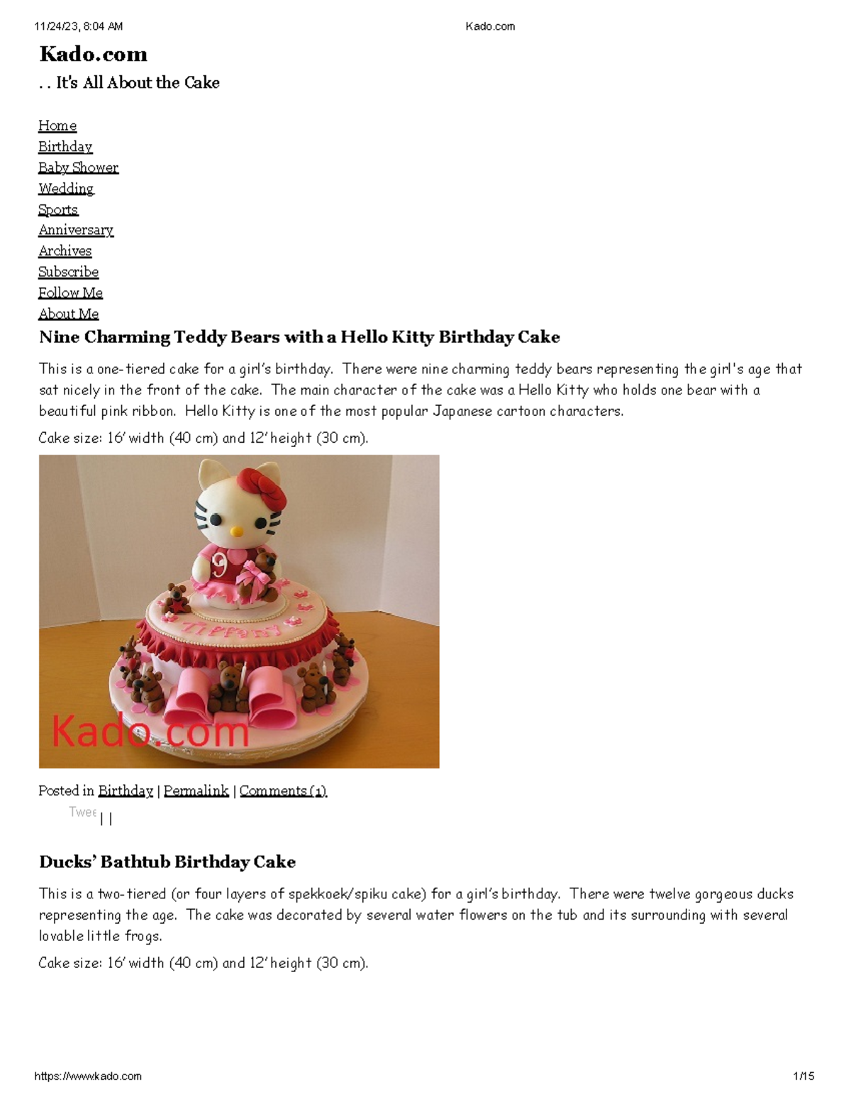 Kado cakes - Kado .. It's All About the Cake Home Birthday Baby Shower Wedding Sports ...