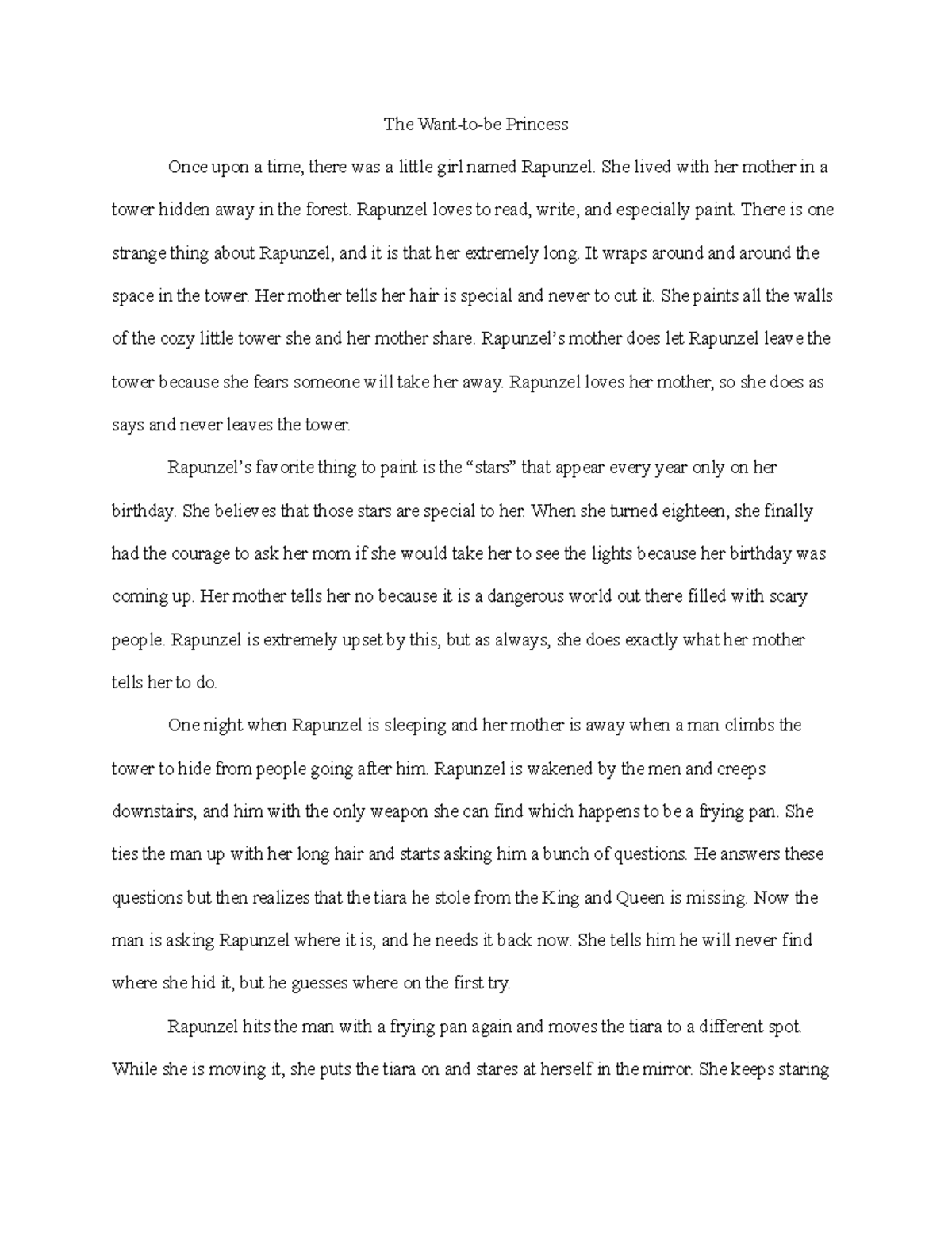 PSY fairy tale - essay - The Want-to-be Princess Once upon a time ...