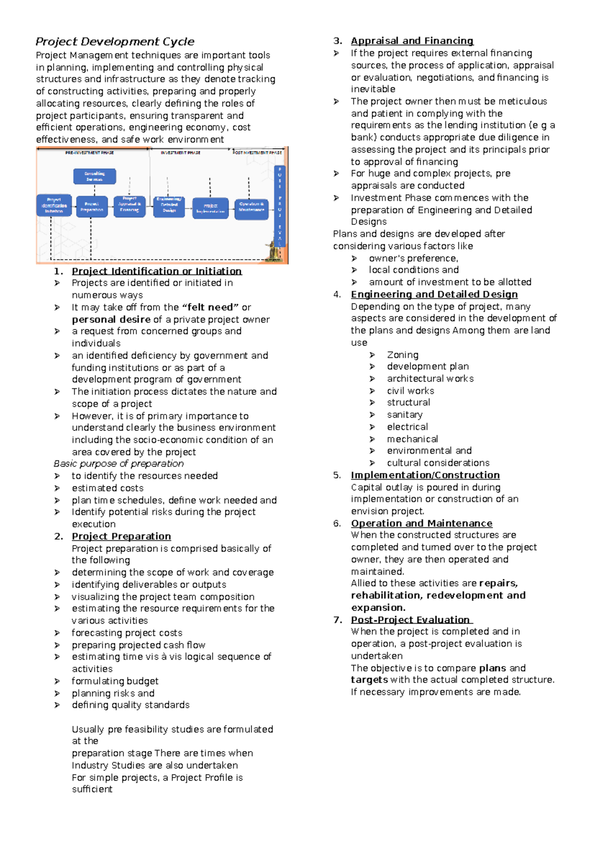 Project Development Cycle - Project Development Cycle Project Management techniques are ...