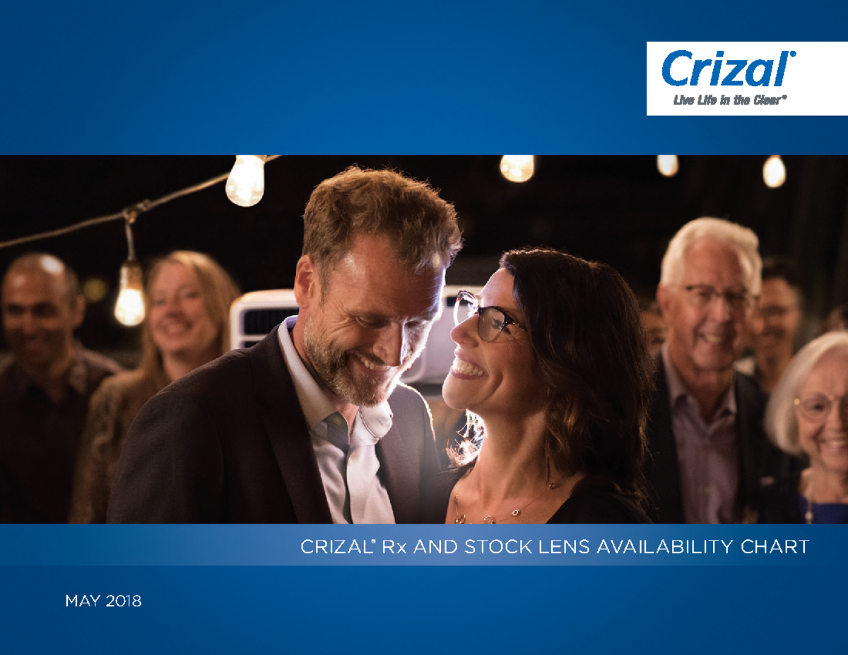 Crizal AV Chart - Good vision - CRIZAL ® Rx AND STOCK LENS AVAILABILITY ...