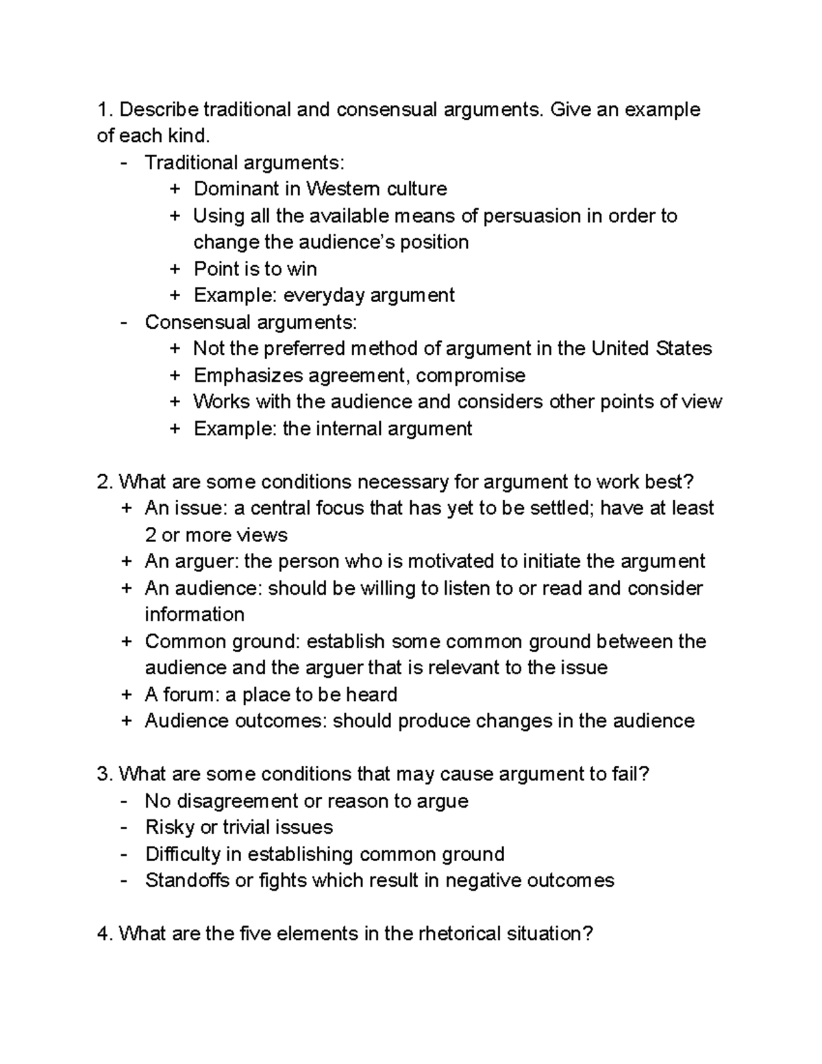 ENG103 - test 1 - prof. Janet Nau - Describe traditional and consensual ...