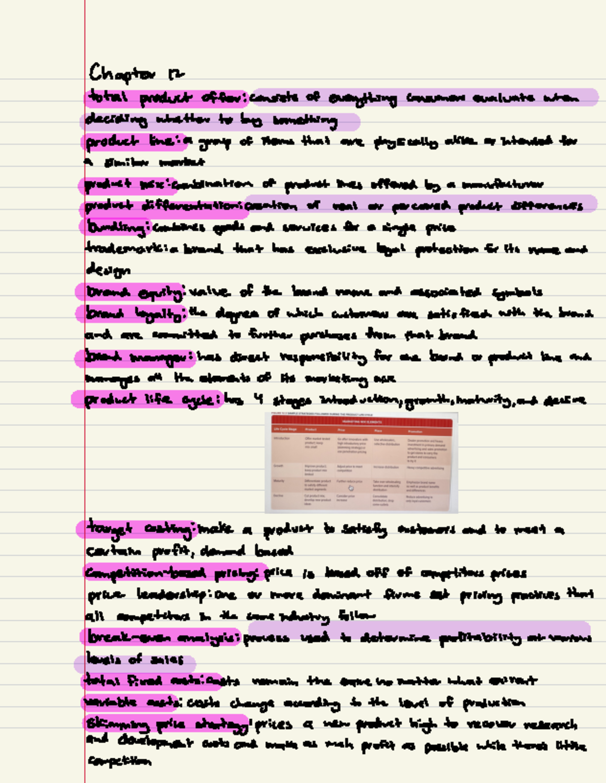 Chapter 12 Notes - Chapter 12 total product offer : consists of ...