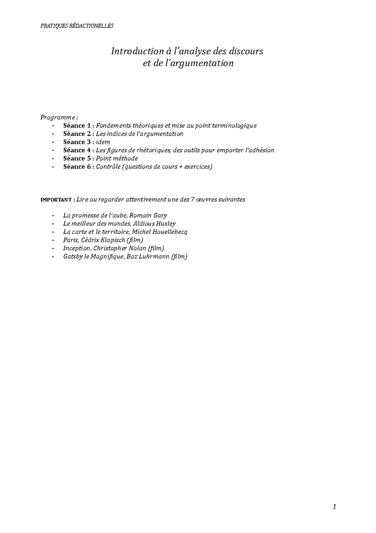 Introduction à l’analyse des discours - PRATIQUES Introduction des ...