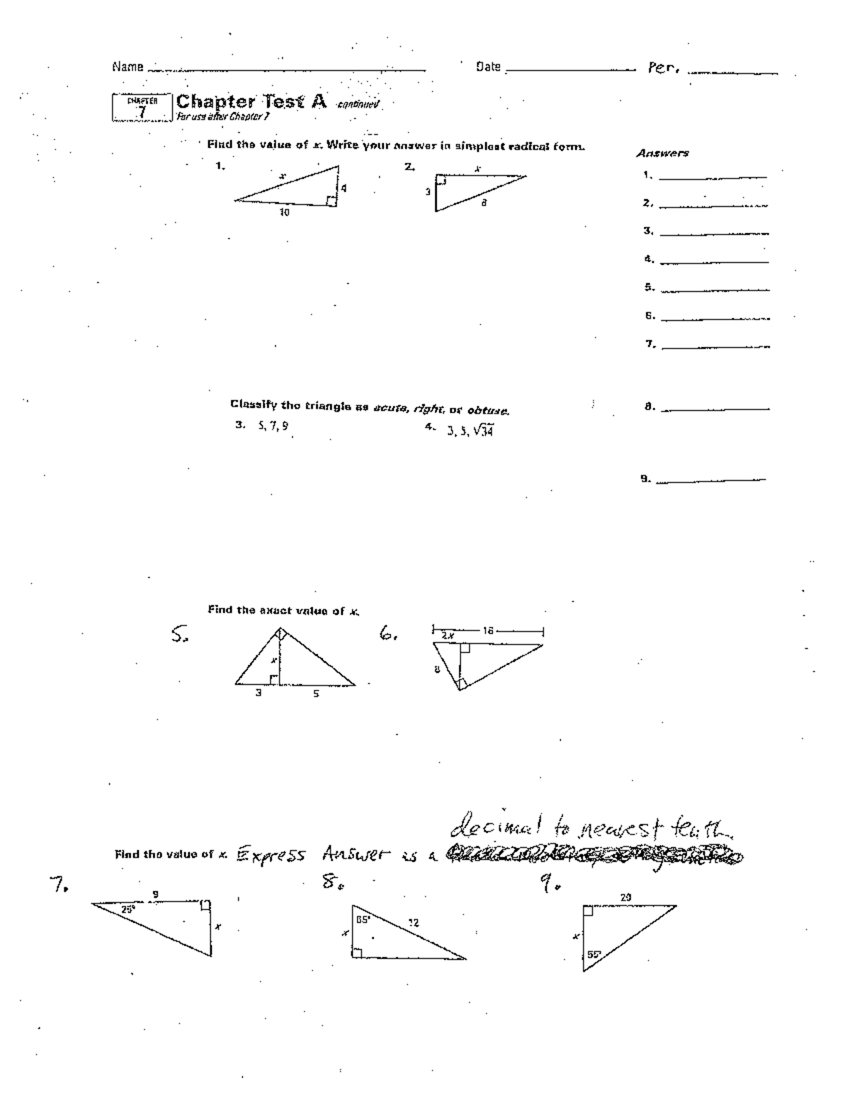 Ch. 7 Practice Test - PREP 052 - Studocu