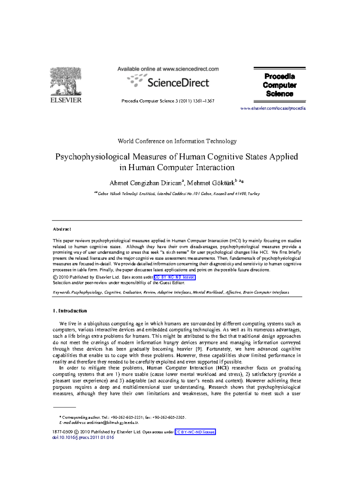 Fysiologiske måleverktøy - Procedia Computer Science 00 (2010) 000 ...