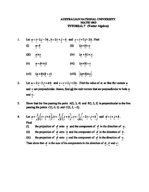 Assignment N0 11 Math 1003 - Foundations of Engineering Calculus Math- School of Engineering ...