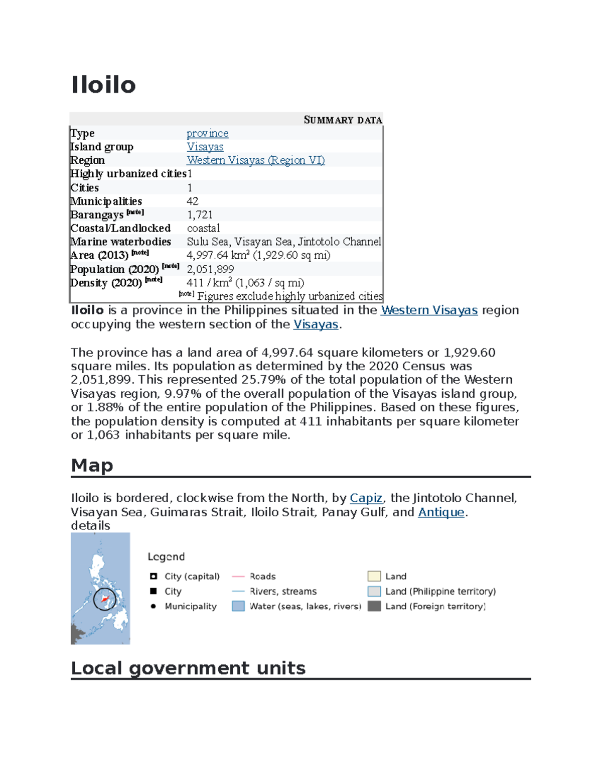 Iloilo-Demographics - The demographics of Iloilo - Iloilo SUMMARY DATA ...